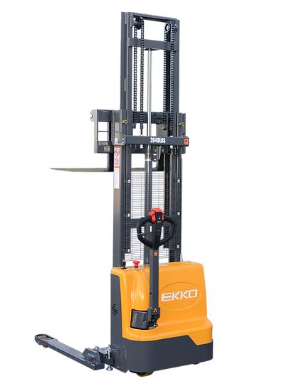 Ekko Eb12ea Full Powered Straddle Stacker 3000 Lb Cap 14567 Height