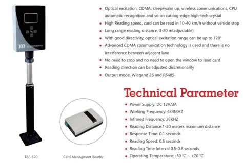 Active RFID Card For Long Range Card Reader TENET TRF