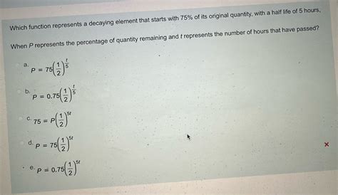 Answered Which Function Represents A Decaying Bartleby