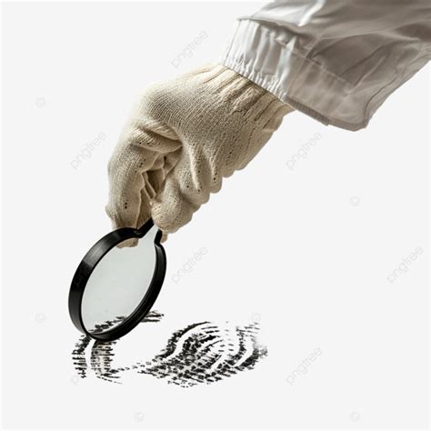 Homicide Investigator Seeking Footprint And Evidence At Crime Scene