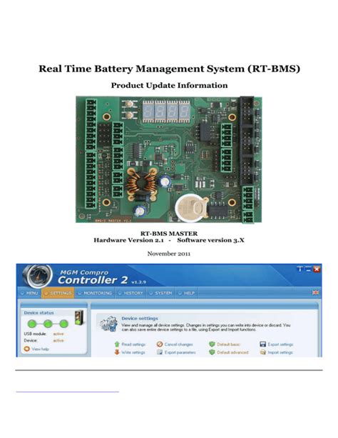 Rt Bms Product Update Hardware And Software Version 3x