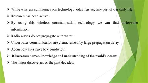 rf based wireless under water communication pptx computer
