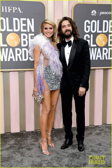 Heidi Klum And Husband Tom Kaulitz Pair Up On Golden Globes 2023 Red