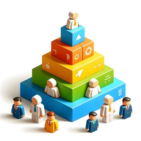 Premium Photo Organizational Structure Concept As Building Blocks