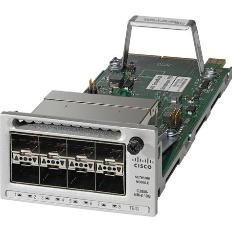 Modulo Switch Cisco 3850 Series C3850 Nm 8 10g Stack Shockti