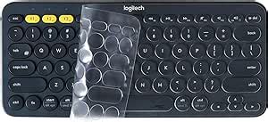 Amazon Com Vfeng Ultra Thin Tpu Keyboard Cover For Logitech K Waterproof Clear Keyboard