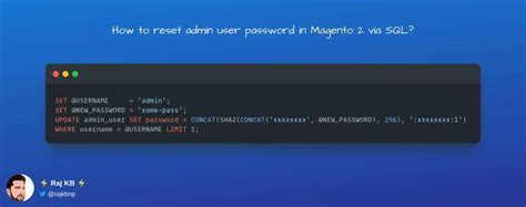 raj kb on linkedin 💡 magento tips💡 do you know how to reset the admin