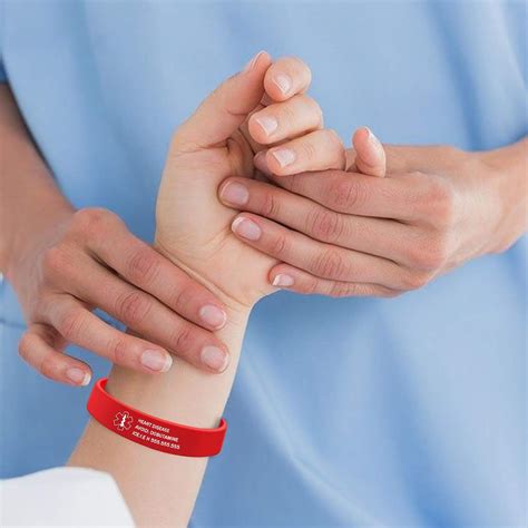 Hojaster Pulseras De Alerta Médica Personalizadas De Goma De Silicona