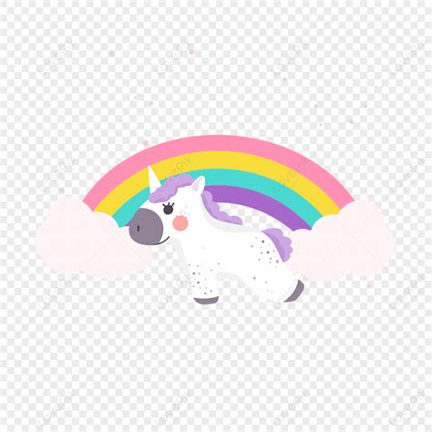 Rainbow Unicorn Cute Cartoon Cloud Clouds Clipart Unicorn Rainbow