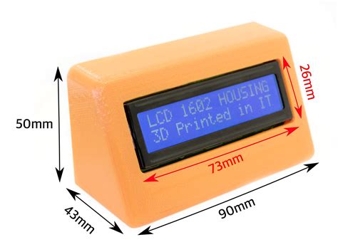 Case Lcd 1602 Housing Box Protection Arduino Raspberry Enclosure Display Etsy