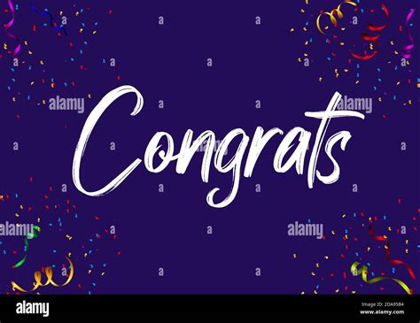 Congratulations Abstract Design Template Background Illustration Stock