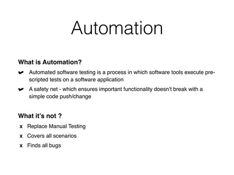 Introduction To Automation Testing PDF Educational Assessment Education