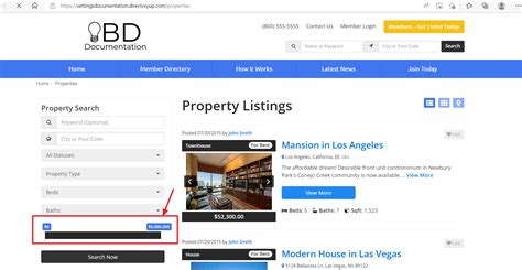 Edit The Min And Max Value Of Price Sliders Brilliant Directories