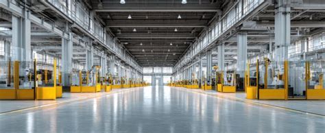 The Modern Industrial Factory Showcasing Advanced Robotic Technology And Automated Efficiency