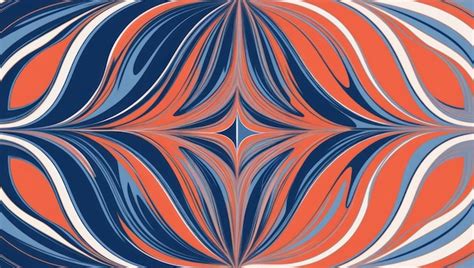 Abstract Symmetrical Wave Pattern Premium Ai Generated Image