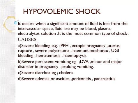 Shock And Its Nursing Management Ppt