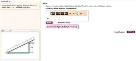 Problem 8 39 Consider The Bar Shown In Figure 1 Neglect The