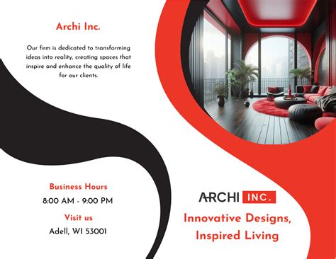 Free Architecture Brochure Templates Editable And Printable