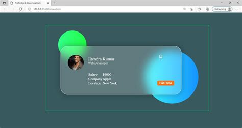 Calendar Card Ui Design Glassmorphism Html Css And Javascript Coding Snow Vitrinedossonhos