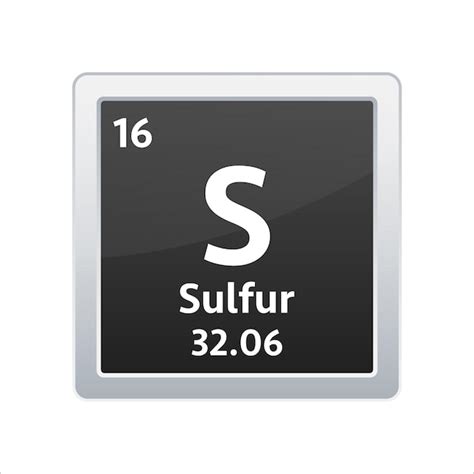 Símbolo Del Azufre En La Tabla Periódica