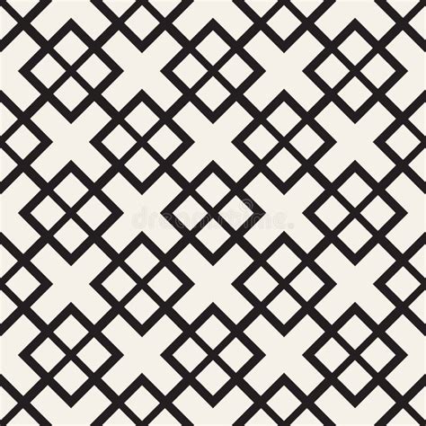 Seamless Pattern With Squares Vector Stylish Geometric Linear Structure Stock Vector