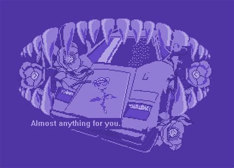 Purple Pixel Art Text Soft Emo Aesthetic 8 Bit Love 8bitfiction
