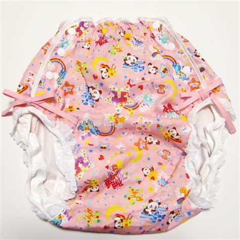 Mickey Mouse Pink Diaper With White Lace