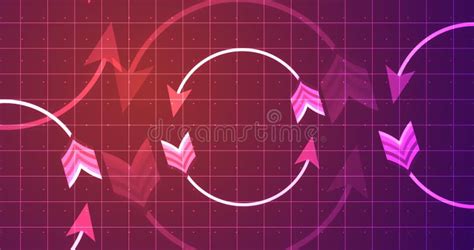 Arrows In A Circular Loop Moving Recycle Reuse Concept For Digital Data Stock Image Image Of