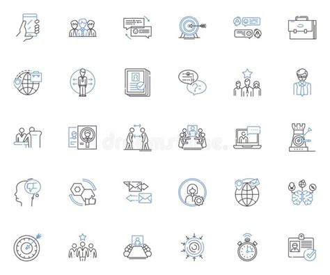 Scrum Methodology Line Icons Collection Sprint Agile Backlog Daily