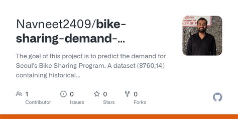 Github Navneet2409bike Sharing Demand Prediction The Goal Of This Project Is To Predict The