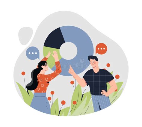 Analyzing Data Concept Stock Vector Illustration Of Character