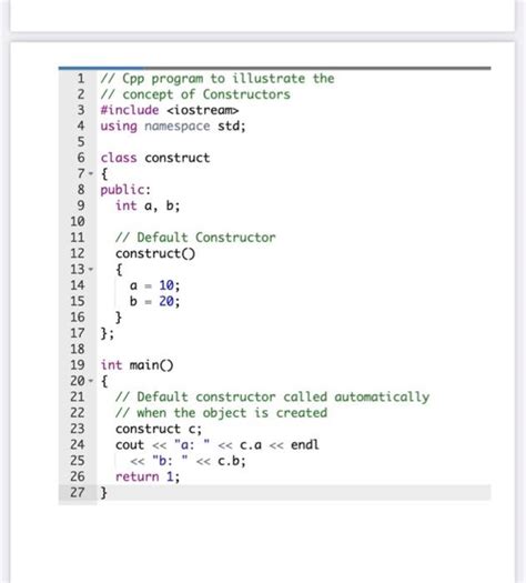 Solved 1 Cpp Program To Illustrate The 2 Concept Of