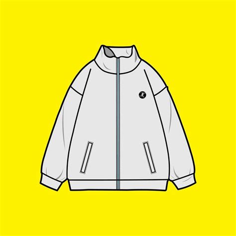 Stylish Gray Jacket With Minimalist Design 68179840 Vector Art At Vecteezy