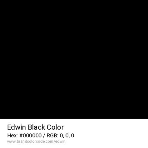 Edwin Brand Color Codes