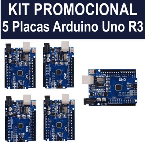 Kit Placas Compatível Arduino Uno R ATmega SMD CH Shopee Brasil