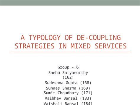 Pptx A Typology Of De Coupling Strategies In Mixed Services Dokumen