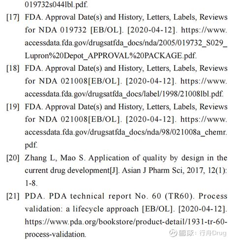 推荐｜qbd理念在微球制剂开发中的应用 点击上方的 行舟drug 添加关注 作者｜安广峰 吕丕平（上海济煜医药） 来源｜ 上海医药 2021 3 质量源于设 雪球