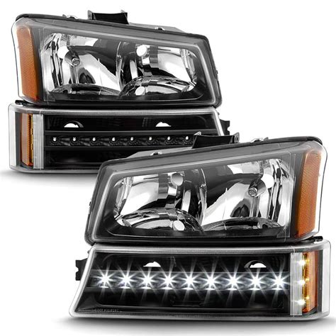 2000 Chevy 3500 Headlights Headlight Assembly Bumper Light Kit For