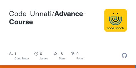 GitHub Code Unnati Advance Course