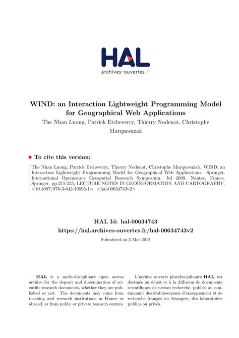 Pdf Wind An Interaction Lightweight Programming Model For
