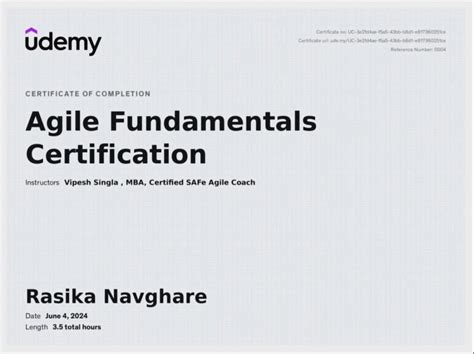 Rasika Navghare On Linkedin Agile Agilefundamentals Udemy