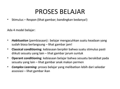 Belajar Dan Pengkondisian Ppt