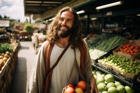 Free Ai Image Portrait Of Jesus In Modern World Doing Contemporary Things