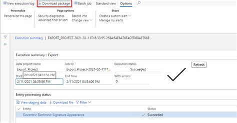 Importexport Container Data Fields Using D365fo Data Management