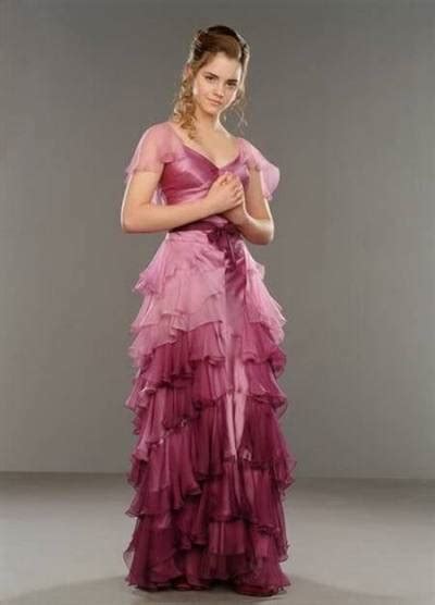 Hermione Grangers Emma Watson Pink Yule Ball Go Tumbex
