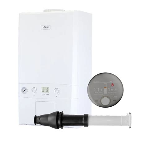 Ideal Logic Plus Combi C KW Gas Combi Boiler With Vertical Flue And Halo Room Thermostat