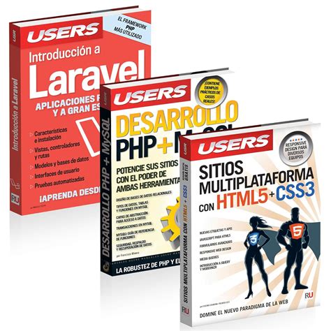 Php Laravel Mysql Html Css3 Javascript Pack 3 Libros