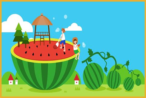 수박퍼포먼스 자료 도안 모음 1 배경 여름 그림 어린이집 만들기