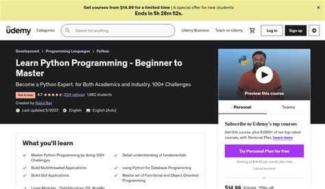 The Best Python Online Courses