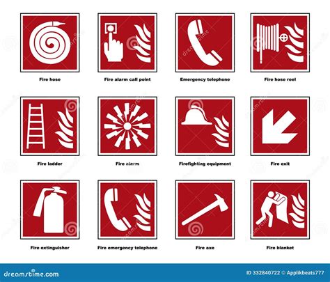 Collection Emergency Fire Exit Sign Emergency Sign Emergency Exit